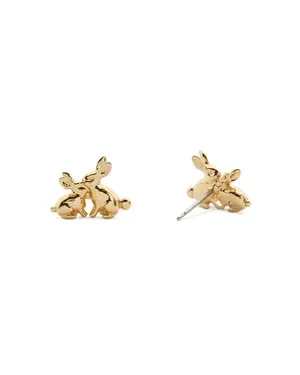 Kate Spade New York Love You, Mom Bunny Stud Earrings