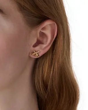 Kate Spade New York Love You, Mom Bunny Stud Earrings
