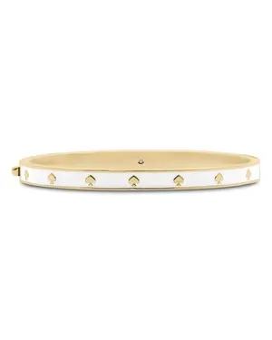 Kate Spade New York Spot The Spade Enamel Hinged Bangle Bracelet