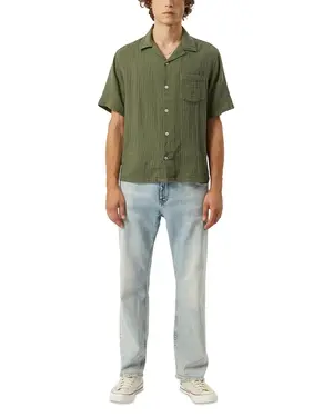 CORRIDOR Double Cloth Cotton Shirt - Army