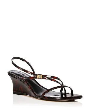 Aqua Mid Heel Sandals For Women