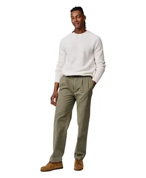 AUBIN Lacey Cotton Linen Crew Neck Jumper