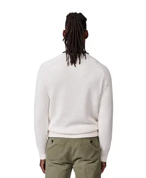 AUBIN Lacey Cotton Linen Crew Neck Jumper