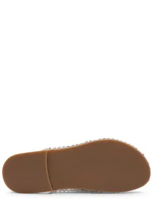 ALYSI Strass Embellished Mules - Silver