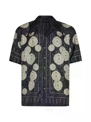 John Richmond Floral-print Shirt - Black