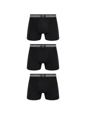Versace Meander-pattern Boxers - Black