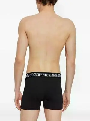 Versace Meander-pattern Boxers - Black