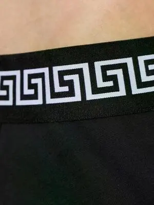 Versace Meander-pattern Boxers - Black