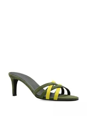 Furla Strap Heeled Sandals - Green