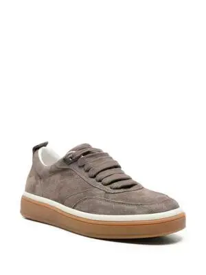 SERGIO MORETTI FIRENZE Suede Low Top Sneakers