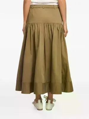 Cinq À Sept Belted Gathered Skirt - Brown