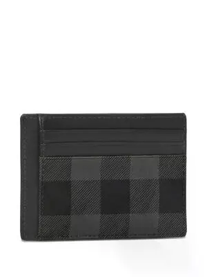 Burberry Check Money Clip Card Case