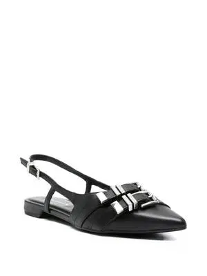 TAMARIS Flat Pumps With Buckle Strap - Black