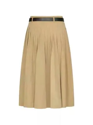 Sea Andrea Pleated Belted Skirt