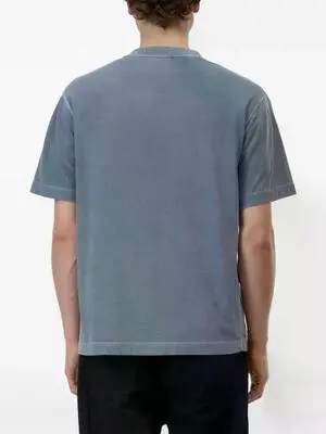 Closed Logo-detail Crew-neckt-shirt - Blue