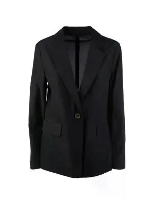 Peserico Notched Lapel Blazers For Women