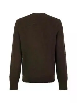 BOSS Textured Knit Sweater - Brown