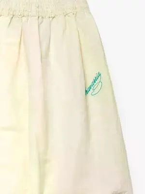 WILLY CHAVARRIA Elastic Waistband Embroidery Trousers - Neutrals
