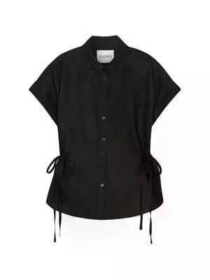 Closed Tie Waist Shirt