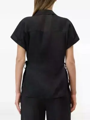 Closed Tie Waist Shirt