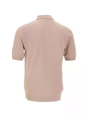 Eleventy Half-zip Polo Shirt - Neutrals