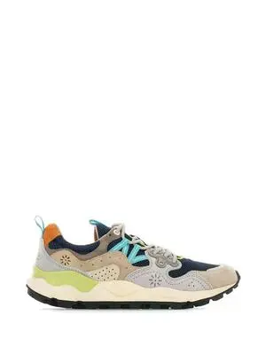 FLOWER MOUNTAIN Yamano3 Suede-inserts Sneakers - Blue