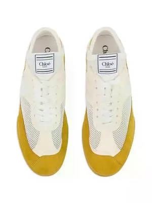 Chloé Mesh-paneled Sneakers - Neutrals