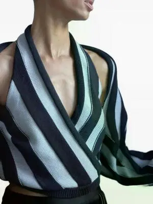 Hellessy Martin Striped V-neck Sweater