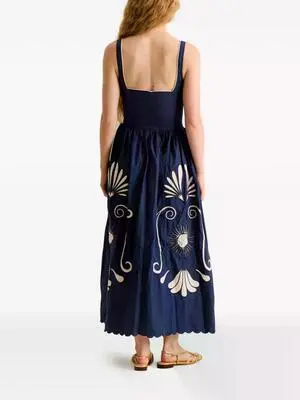 Carolina K Almara Embroidered Midi Dress