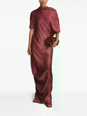 CORTANA Twisted Open-back Dress