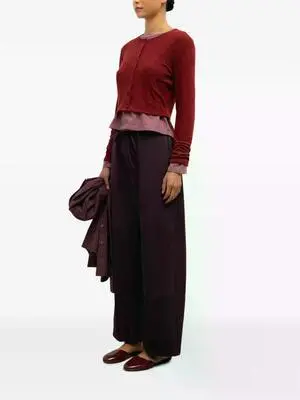 LESET Lauren Buttoned Cardigan - Red