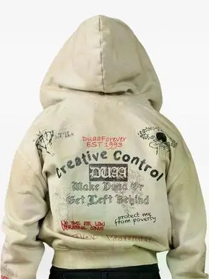 DUAA Graphic Zip-up Hoodie