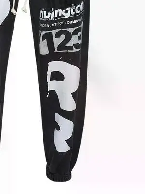 RRR123 Membership Uso Enemy Track Pants - Black