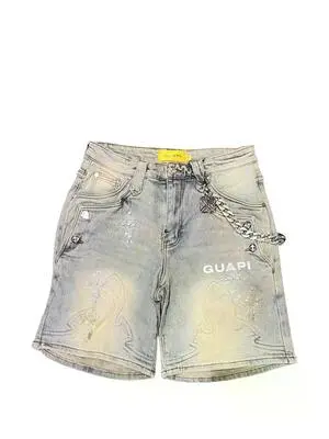 GUAPI Embellished Chain Detail Shorts
