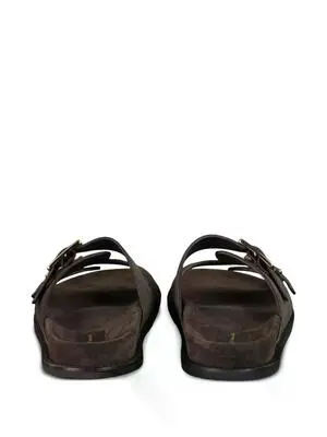 MOORER Duchamp-p5 Buckle Sandals - Brown