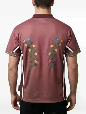 FOUND Floral Polo Shirt - Pink
