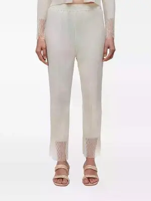 OSKLEN Pleated Fringed Trousers
