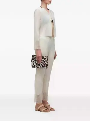 OSKLEN Pleated Fringed Trousers