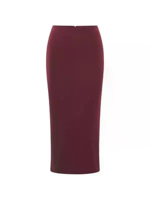 ARTEMIS DICIERO High-rise Skirt With Slit - Red