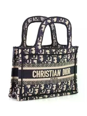 Dior Oblique Canvas Mini Tote Bag - Blue