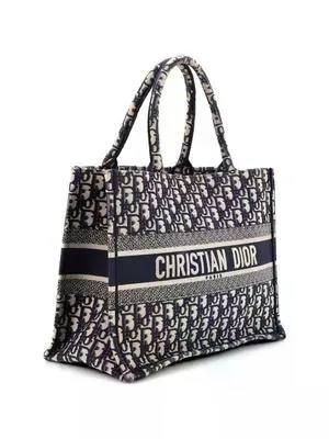 Dior Book Oblique Canvas Medium Tote Bag