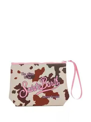 MC2 SAINT BARTH Printed Pouch - Neutrals