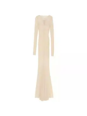 Rick Owens Long-sleeve Maxi Dress - Neutrals