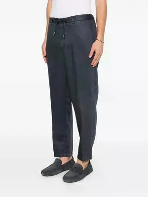 BRIGLIA 1949 Linen Trousers - Blue