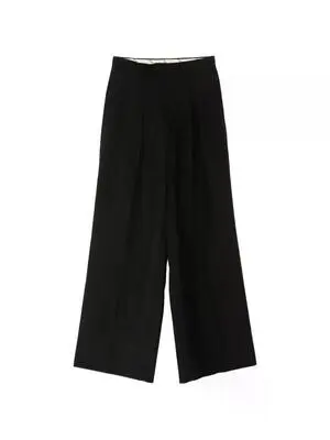 Junya Watanabe Wide Leg Cropped Trousers - Black