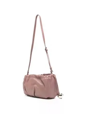 Patrizia Pepe Leather Clutch With Shoulder Strap