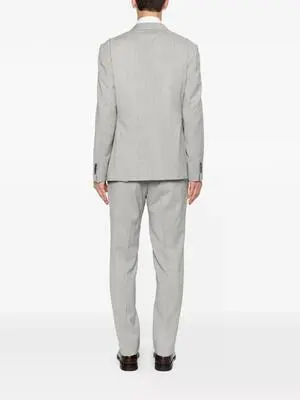 LUIGI BIANCHI MANTOVA Striped-pattern Suit - Grey