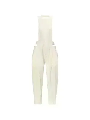 Issey Miyake Button Detail Cutout Jumpsuit - Neutrals
