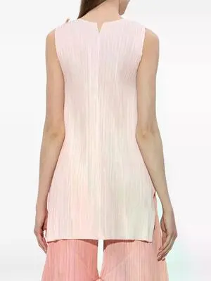 Issey Miyake Pleated Sleeveless Blouse