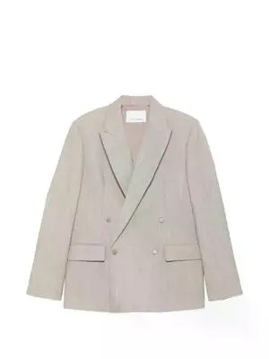 THE FRANKIE SHOP Double-breasted Blazer - Neutrals